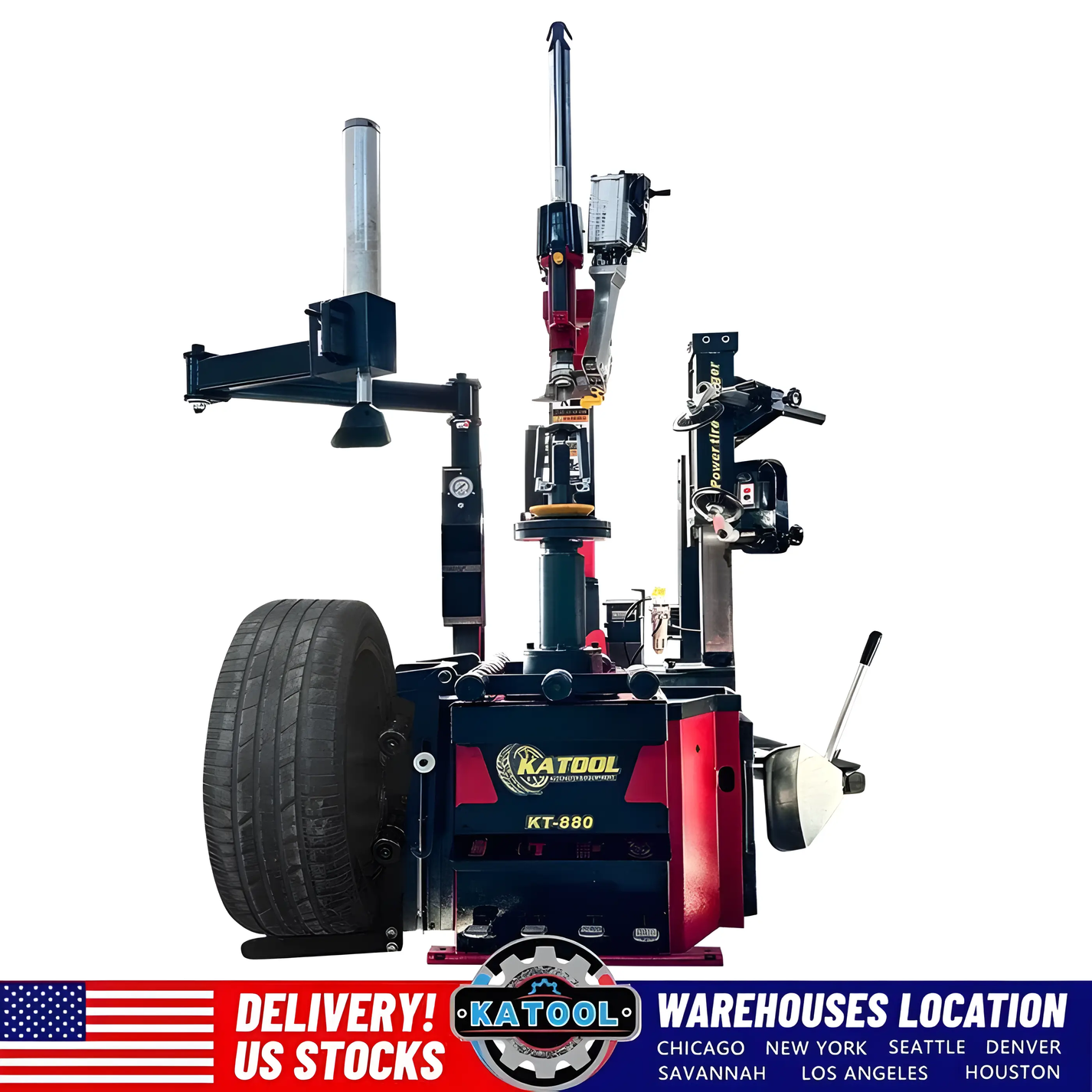 Katool KT-T880 13-26" Tire Changer Machine – Vovlift